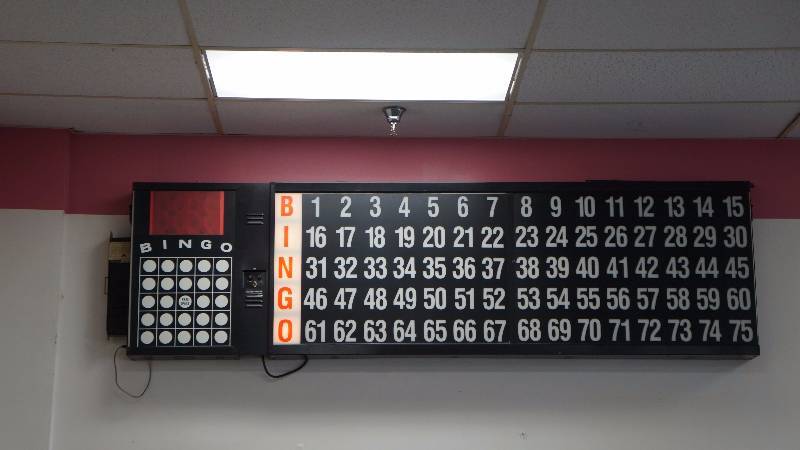 Electric Bingo Light Up Number Sign | Bingo Hall Closing Liquidation ...