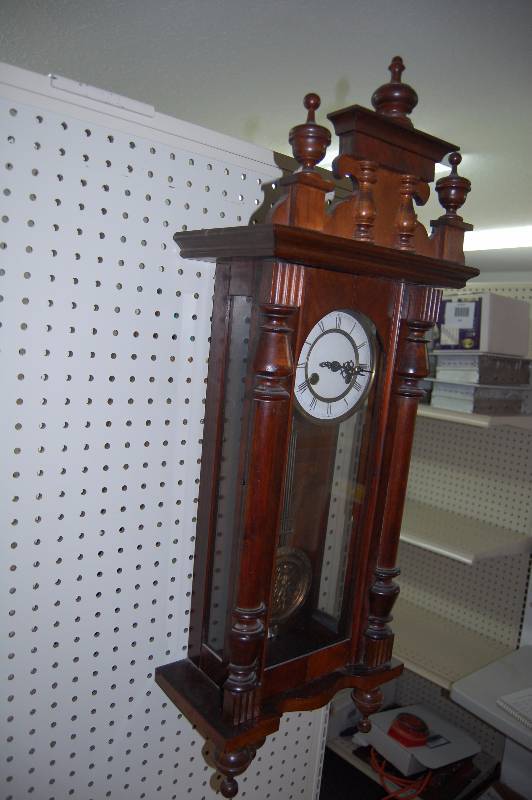 Antique German Pendulum Wall Clock | Vintage and Collectlbles | K-BID