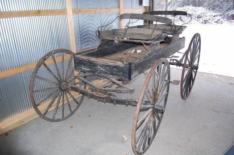 Antique Two Seat Open Top Spring Wagon | Vintage and Collectlbles | K-BID