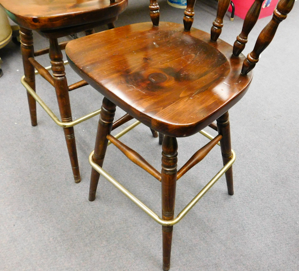 Ethan Allen bar stool Old Tavern Collection Item 12 9505 TWC TimeWarp Cannon Falls Antique Dealer Downsizing 3 K BID