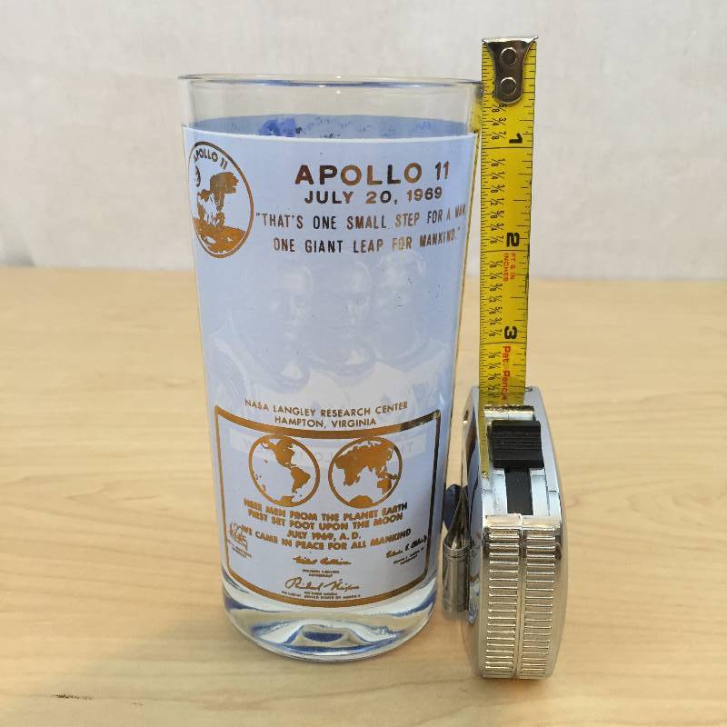 3 Vintage Collectible Apollo 11 Memorial Glasses Tumblers July 20, 1969 ...