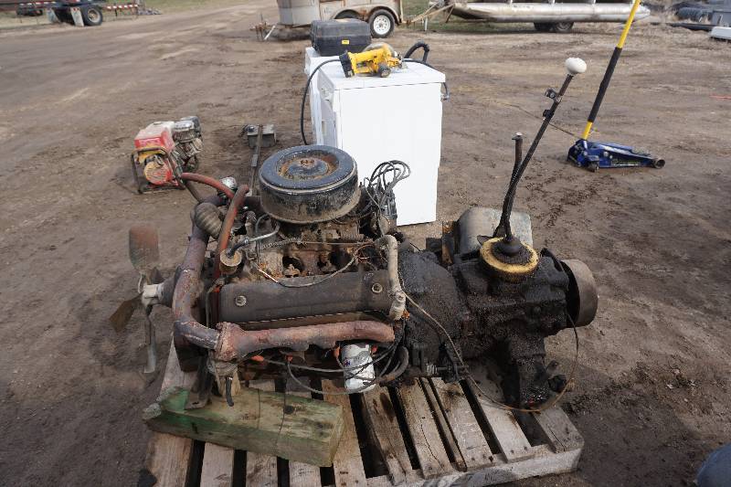 Ford 292 Cubic Inch V8 Motor With Transmission and PTO | International ...