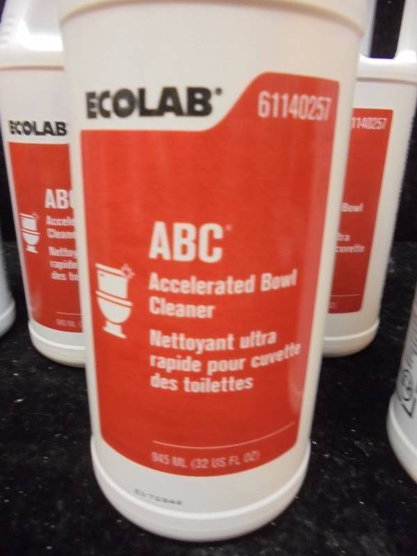Lot - Ecolab ABC Accelerated Bowl Cleaner | Industrial Floor Cleaners ...