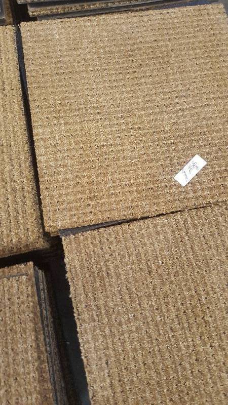 Commercial Grade Rubber Backed Carpet Tiles. 18" x18" | K-BID