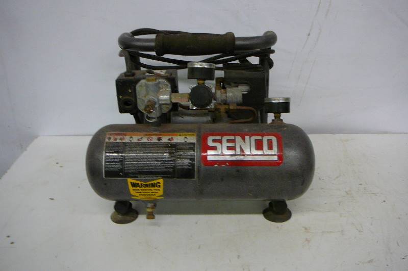 Senco Air Compressor model: PC1010 1/2 hp Tank size 1 gal Runs and ...