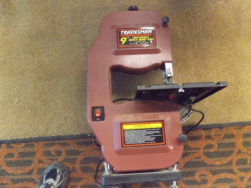Tradesman 9'' Two Wheel Bench Band Saw | EGF Shop/Estate Auction Sale ...