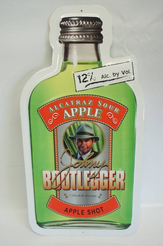 Johnny Bootlegger Tin Sign 12 x 23 1/2 | GET YOUR BEER HERE!! BEER ...