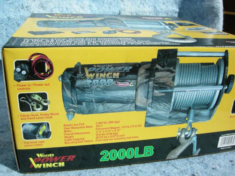 Wood Power Winch 2000 | Showroom Air Compressors, Tools, Shop, Winches ...