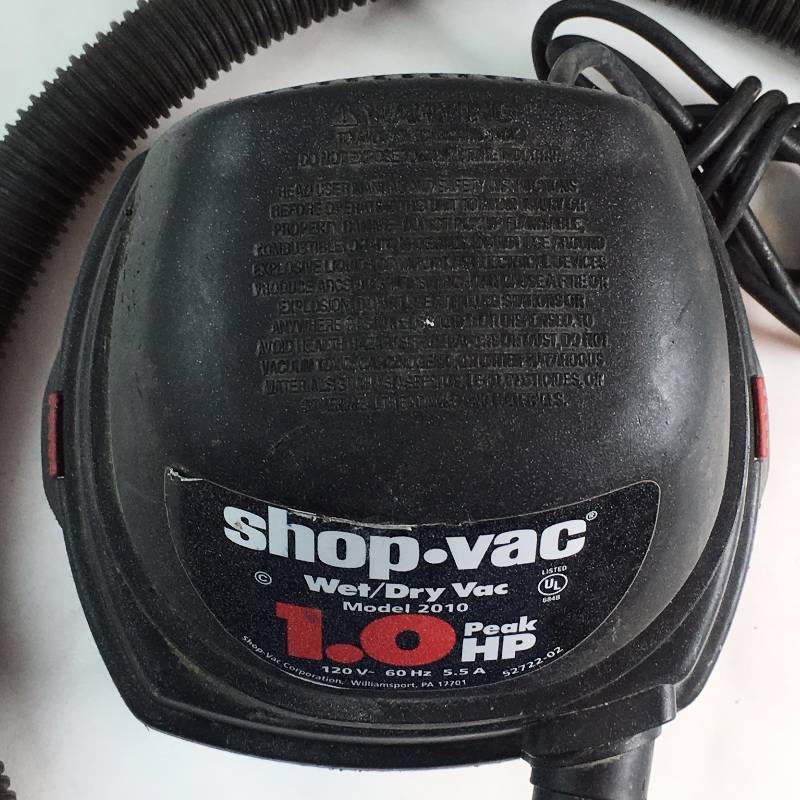 Shop Vac Wet / Dry Vacuum 1.0 Peak HP 120V 5.5A Model 2010 ...