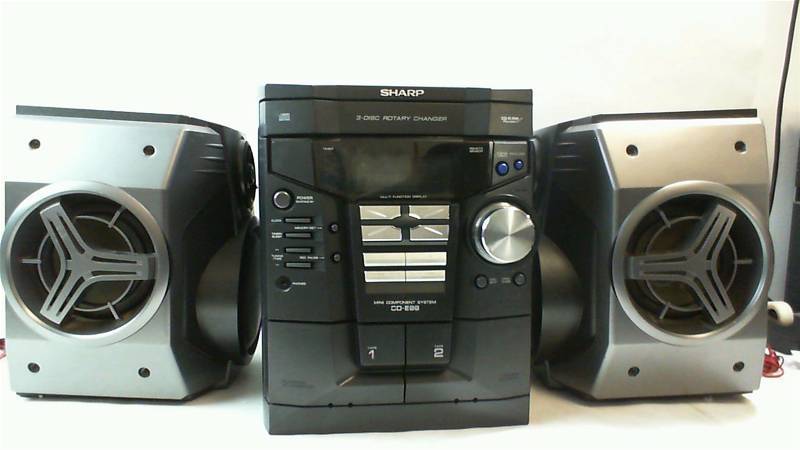 SHARP Model: CD-E99 3-DISC dual cassette mini component system audio ...