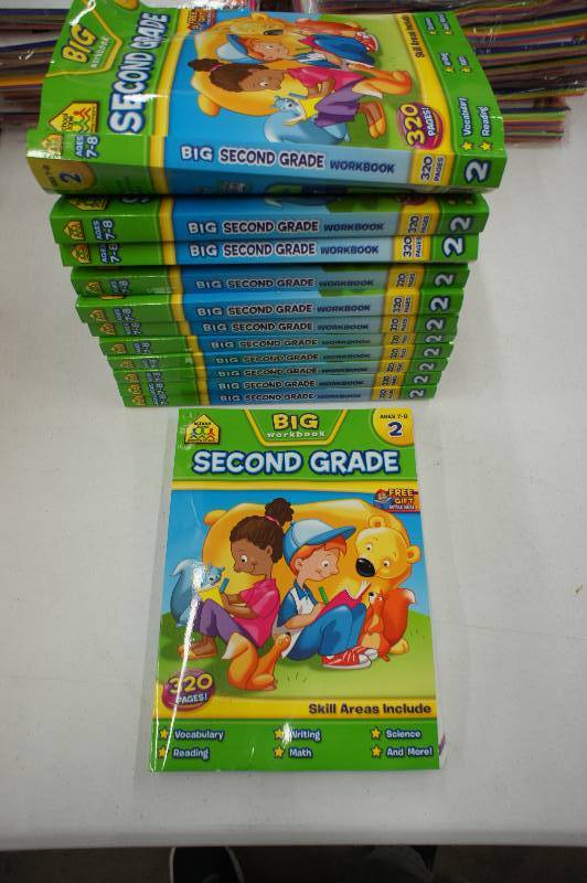 Lot of 12 New - SCHOOL ZONE PUBLISHING BIG SECOND GRADE WORKBOOK ...