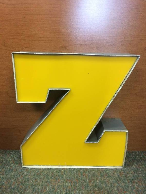 Yellow Letter Z | Letters and Office | K-BID