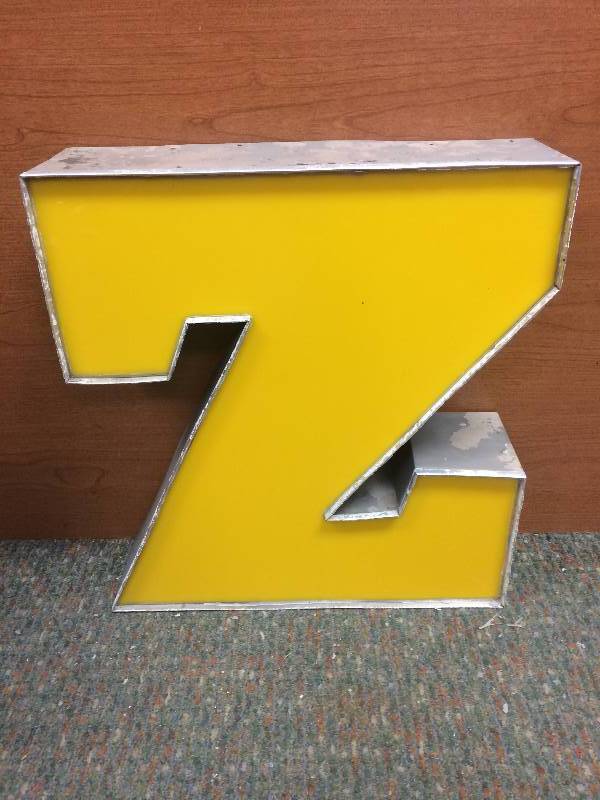 Yellow Letter Z | Letters and Office | K-BID