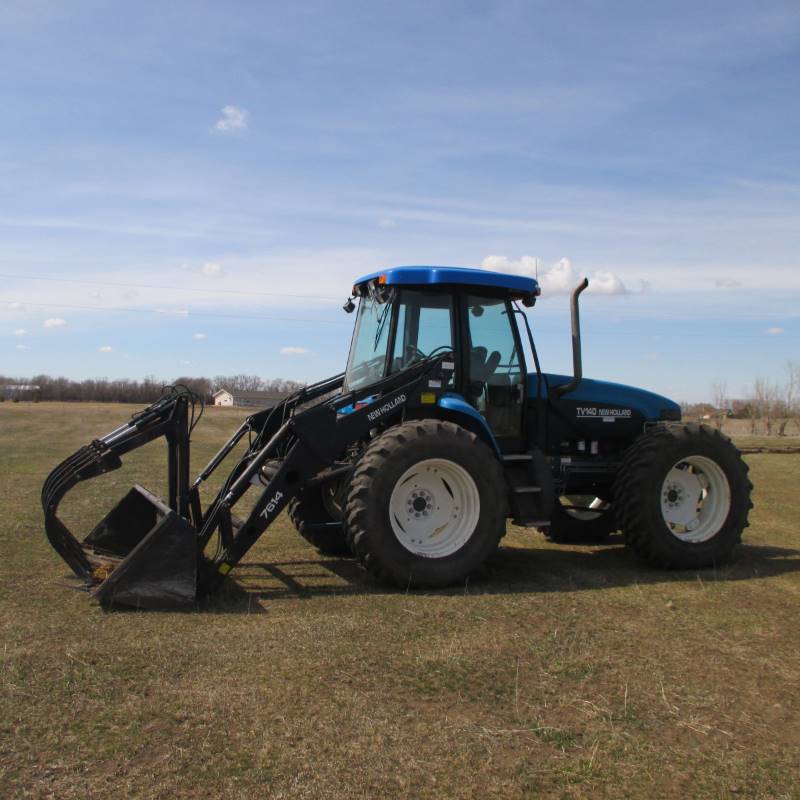 New Holland TV140 Bi-Directional Tractor w/7614 Loader | Spring Ag ...