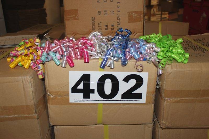 New Retail Store Inventory - Pallets of ribbon and bows plus more | K-BID