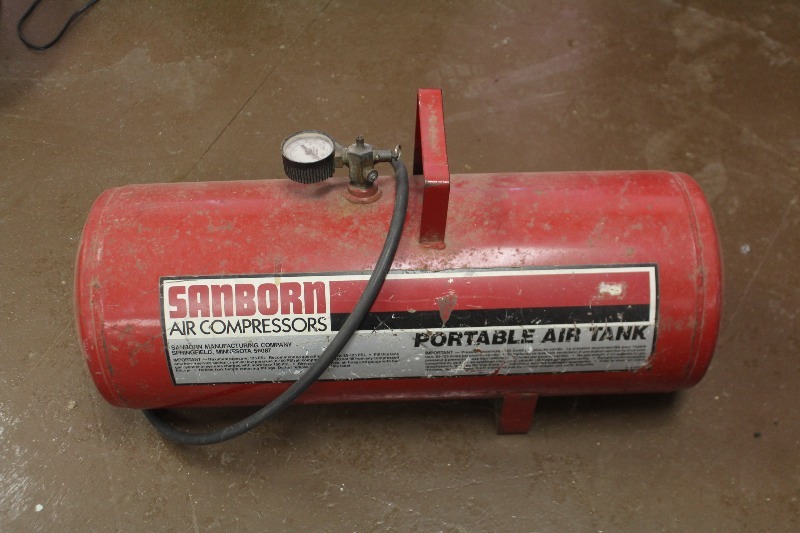 Sanborn Portable Air Tank | Car Dolly - ZTR Mower - Utility Trailer ...