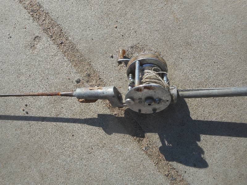 ANTIQUE STEEL FISHING ROD AND REEL | ANTIQUES , VINTAGE , COLLECTIBLES ...