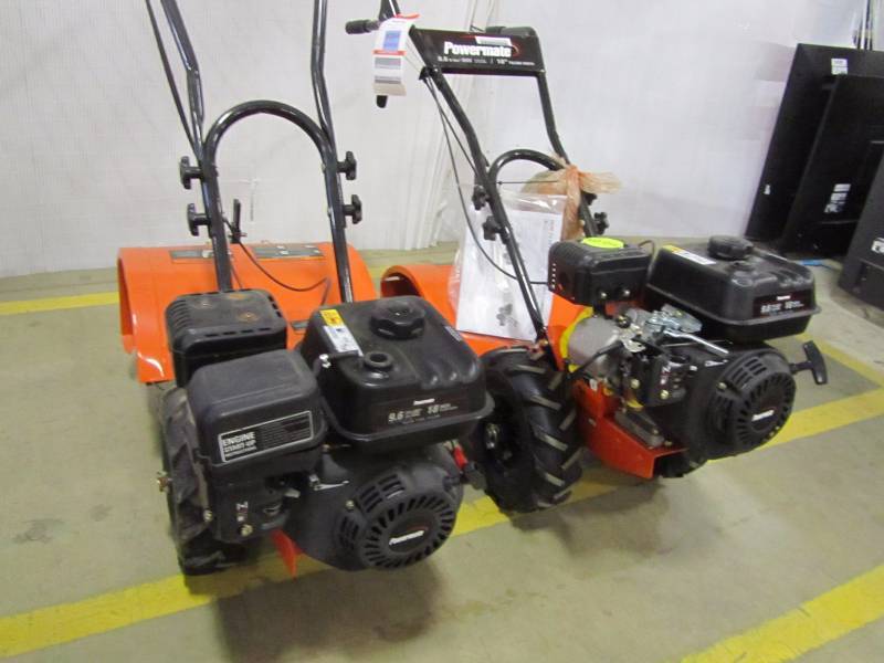 (2) Powermate 18 in. 196cc 4-Cycle Rear-Tine Gas Tiller | MN Home ...