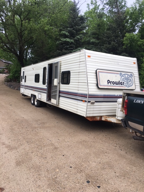 1992 Prowler Model 35V - 35' Travel Trailer | South Metro Bobcat S330 ...