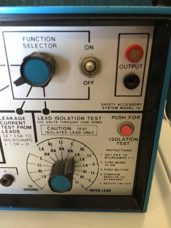 Bio-Tek Instruments Ground Fault Interrupter (GFI) Trip Point Test Line ...