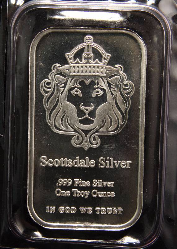 1 TROY OZ. .999 FINE SILVER SCOTTSDALE SILVER BAR SEALED | JULY 12th ...