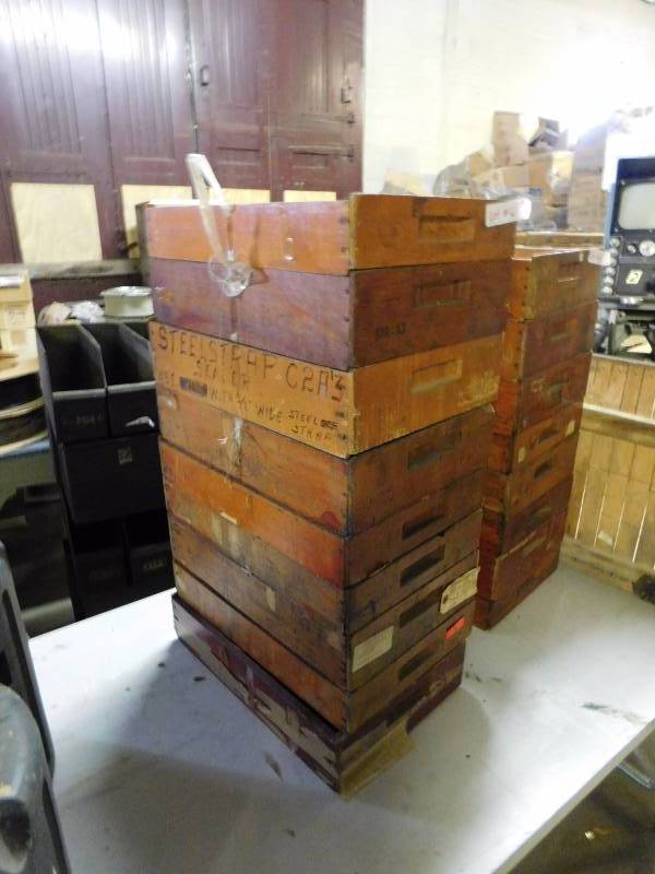 9 Vintage Wooden Bins | Minneapolis Warehouse Clean Out #1 | K-BID