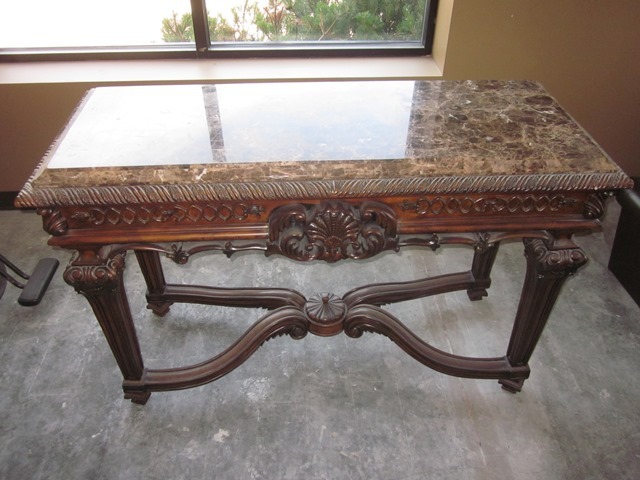 Ashley Furniture Signature Design Casa Mollino Console Sofa Table with Beveled Marble Tabletop Matching Lots are 1 131 139 10 in Total See links to Ashley Furniture and Amazon ONE WEEK