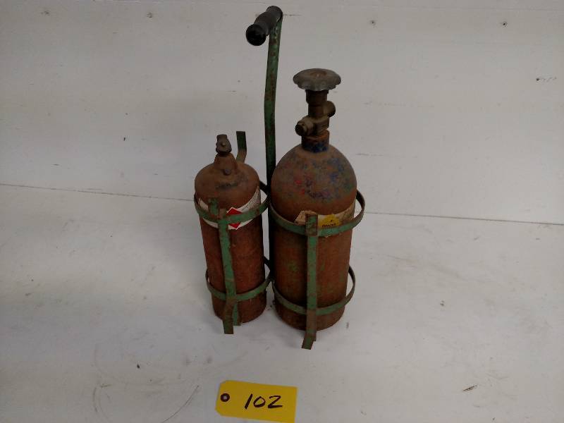 Oxy & Acetylene Tanks with Carrier... | Machine Shop, Boat, Tractor ...