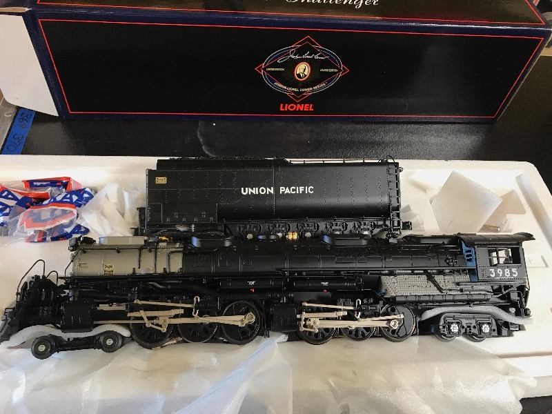 LIONEL UNION PACIFIC BLACK #3985 W/ COAL TENDER 3-RAIL | LIFETIME ...
