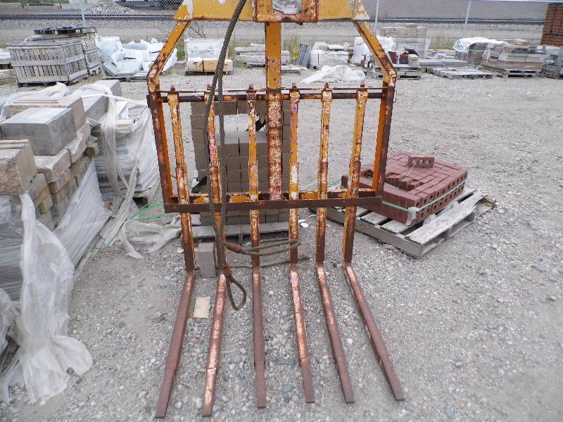 Boom Truck Forks | Block - Pavers -Retaining Wall and More! | K-BID