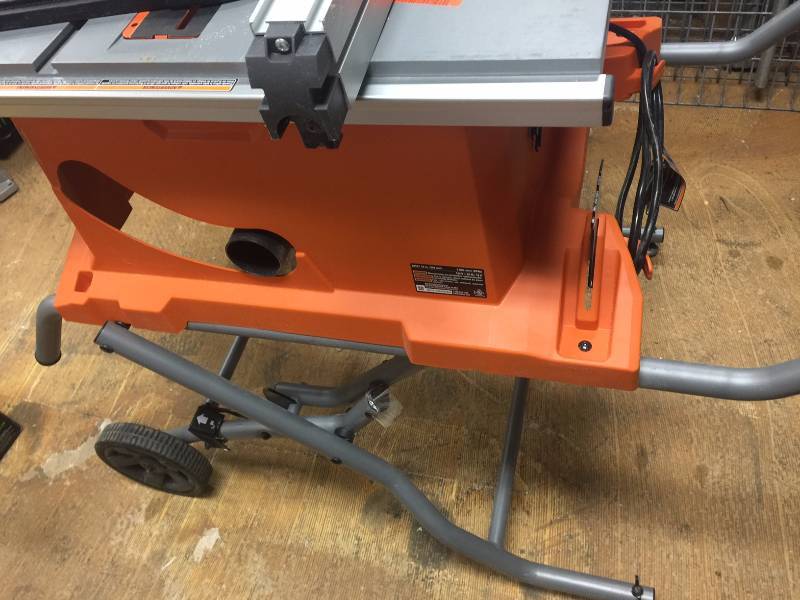 Ridgid R4513 Table Saw with Stand in like new condition | KX Real Deals ...