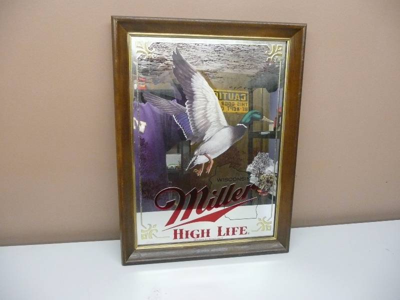 MILLER HIGH LIFE FIRST EDITION WISCONSIN SPORTSMAN SERIES MIRROR (GOES ...