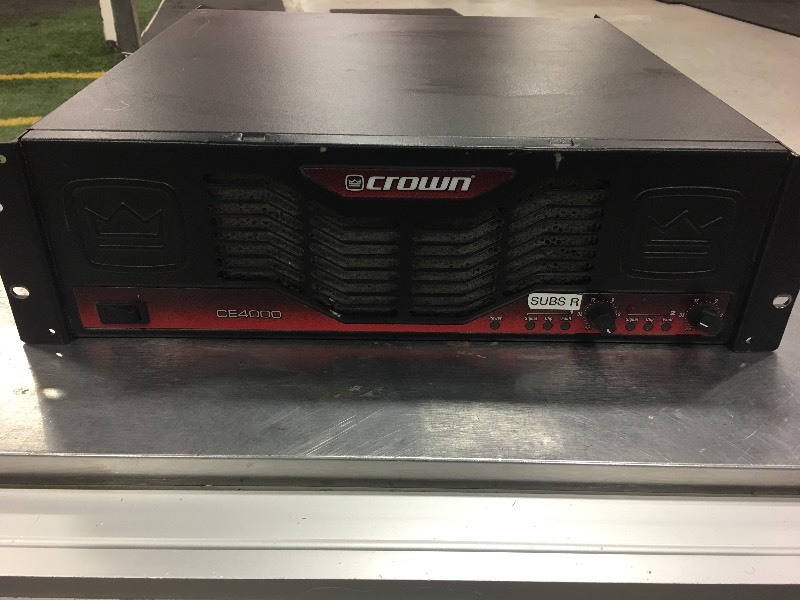 CROWN CE4000 POWER AMP | Nov 101: Portable Air Conditioner/ Sound ...