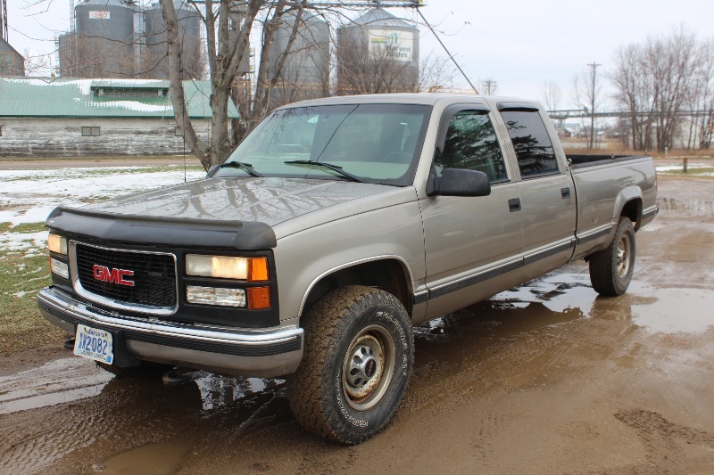 2000 GMC K3500 SLE 4X4 1 Ton Crew Cab Long Box - 131,673 Miles | #435 MN Auto Auctions - NO ...
