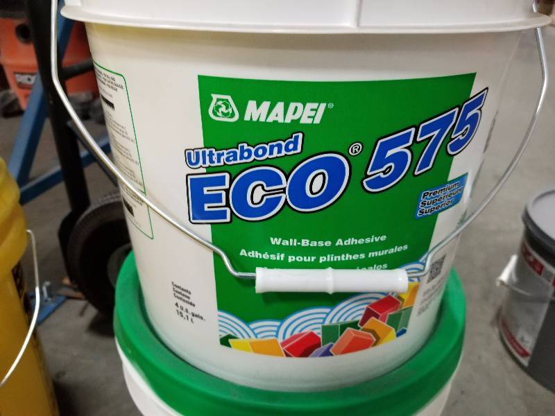 Lot of (2) Mapei Ultrabond Eco 575 4-Gallon Wall-Base Adhesive | Eagan ...