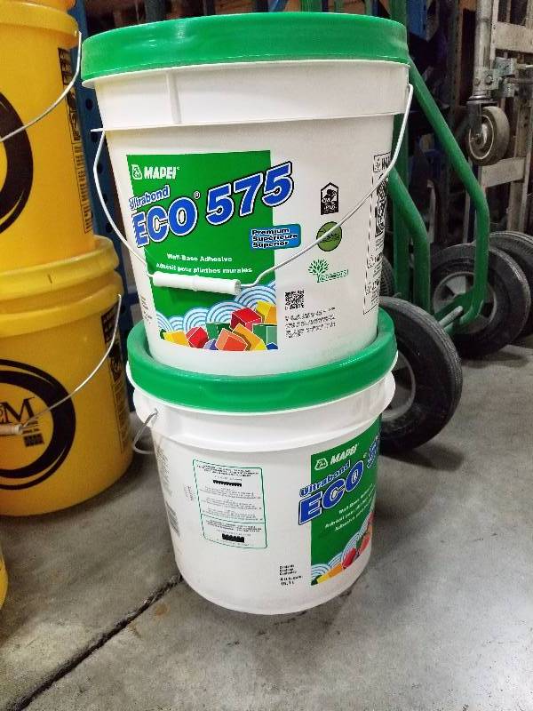 Lot of (2) Mapei Ultrabond Eco 575 4-Gallon Wall-Base Adhesive | Eagan ...