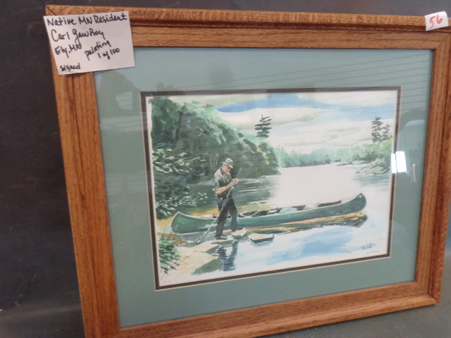 Framed Carl Gawboy Painting | Estate Auction | K-BID