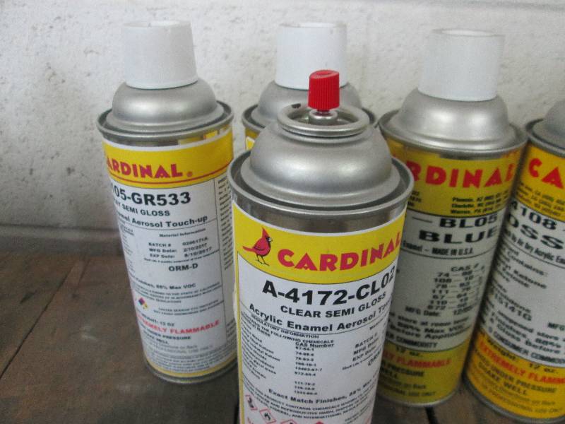 Cardinal Touch Up Paint | Powder Coating Business Liquidation Auction ...