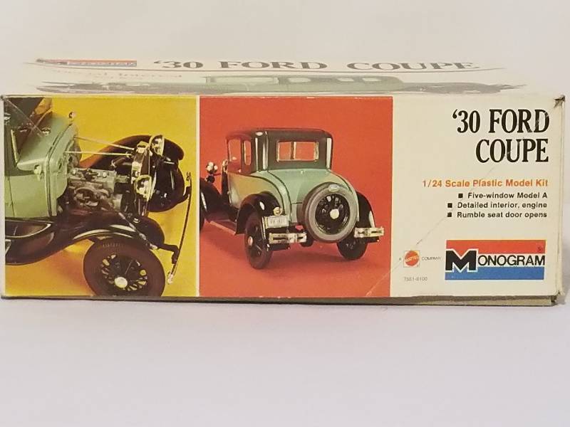 MONOGRAM 1930 FORD COUPE Model Kit | RARE VINTAGE MODEL CAR KITS ...