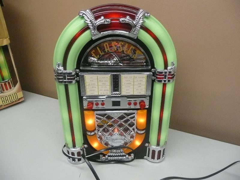 1940s REPLICA Nostalgia Classics Jukebox Radio AM/FM~CD Player - WORKS ...