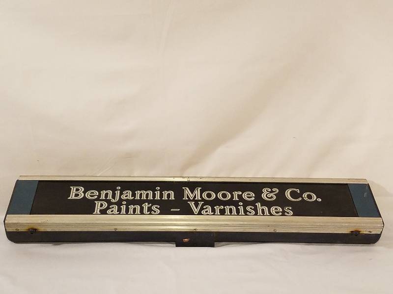 VINTAGE BENJAMIN MOORE PAINT SIGN | ESTATE LIQUIDATION IN CRYSTAL PART ...