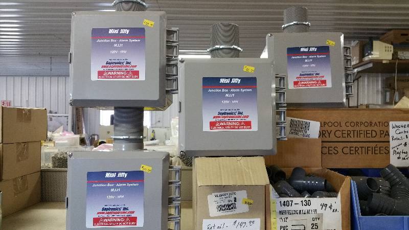 Mini Jiffy Junction Box Alarm System (x5), Wall/Window AC Fan Motor ...