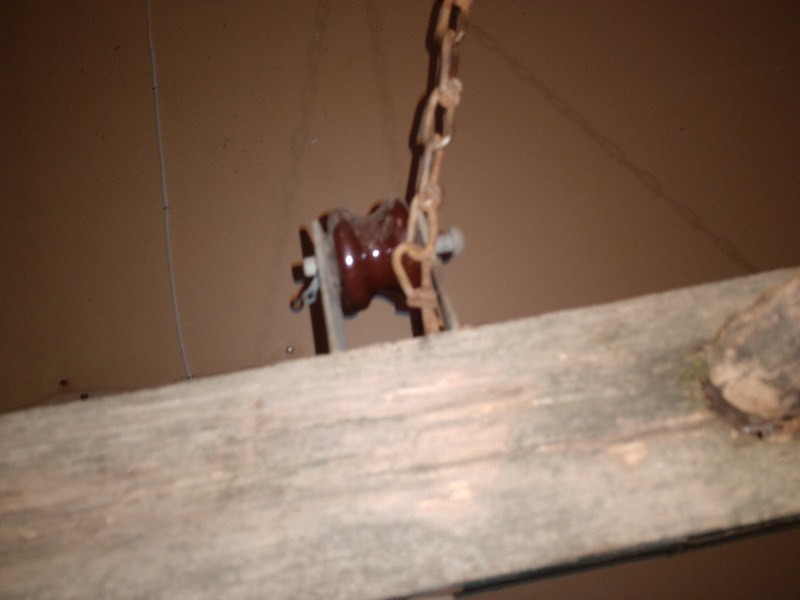 Antique Telephone Pole Cross Arm with Wood Dowels with Porcelain ...