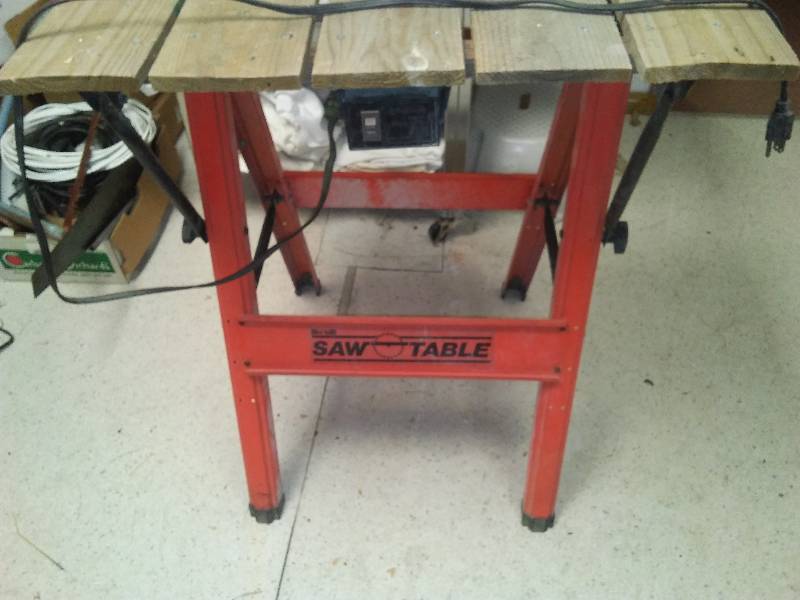 Hirsh Electrified Saw Table, collapsible work station | Spee Dee to ...