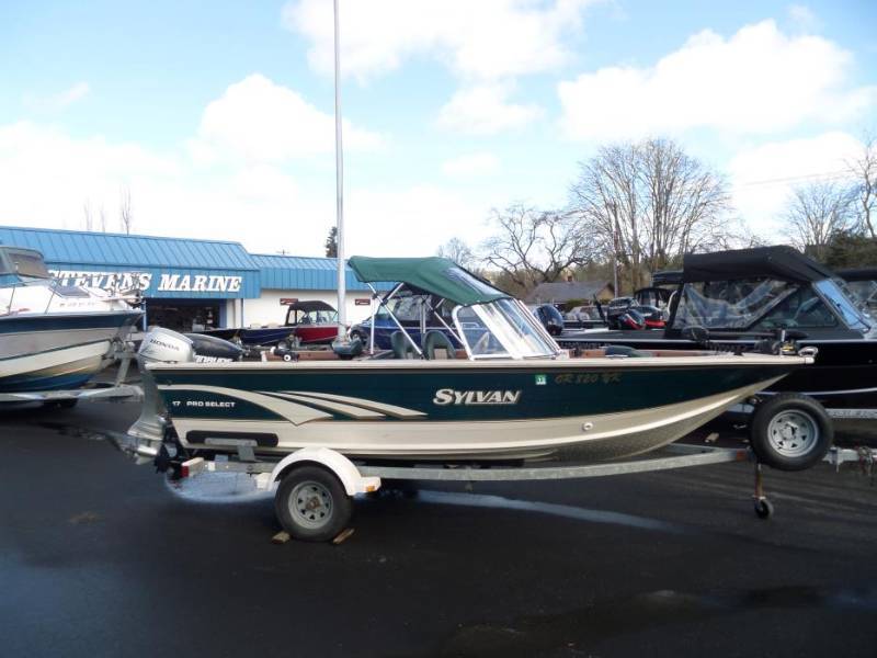 Sylvan 17 Pro Select, 90 HP Mariner, Trolling Motor, and Trailer ...