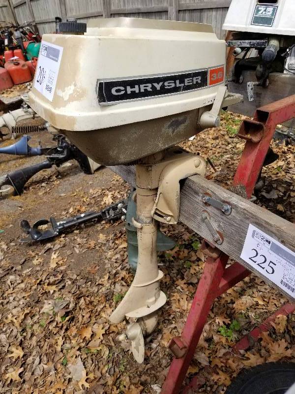 1970's Vintage 3.6 hp Chrysler Outboard Two Stroke Motor | Columbia ...