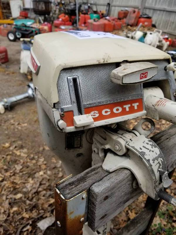 1960 Fishing Scott 7.5 hp Two Stroke Outboard Motor | Columbia Heights ...
