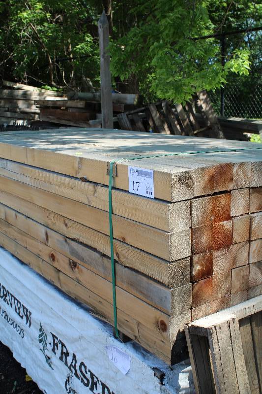 Bundle of 91 premium grade red cedar 4x4 smooth posts 8’ long ...