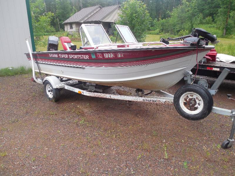 1990 Sylvan 16' Boat With 1991 Spartan Trailer and Mercury 75 hp Motor ...