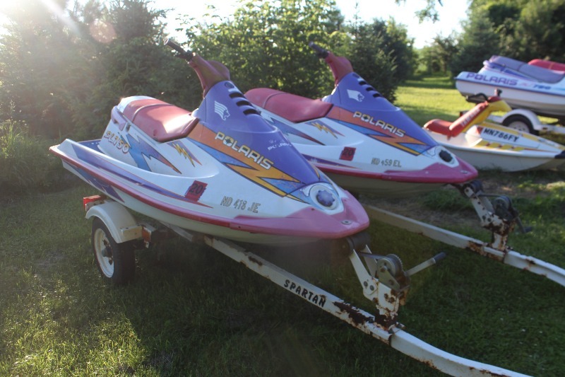 Pair of 1995 Polaris SL750 Jet Skis w/ Trailer | #566 MN Auto Auctions ...